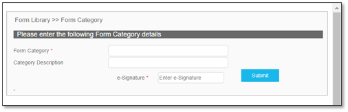 7.2.2.1 Add a Form Category
